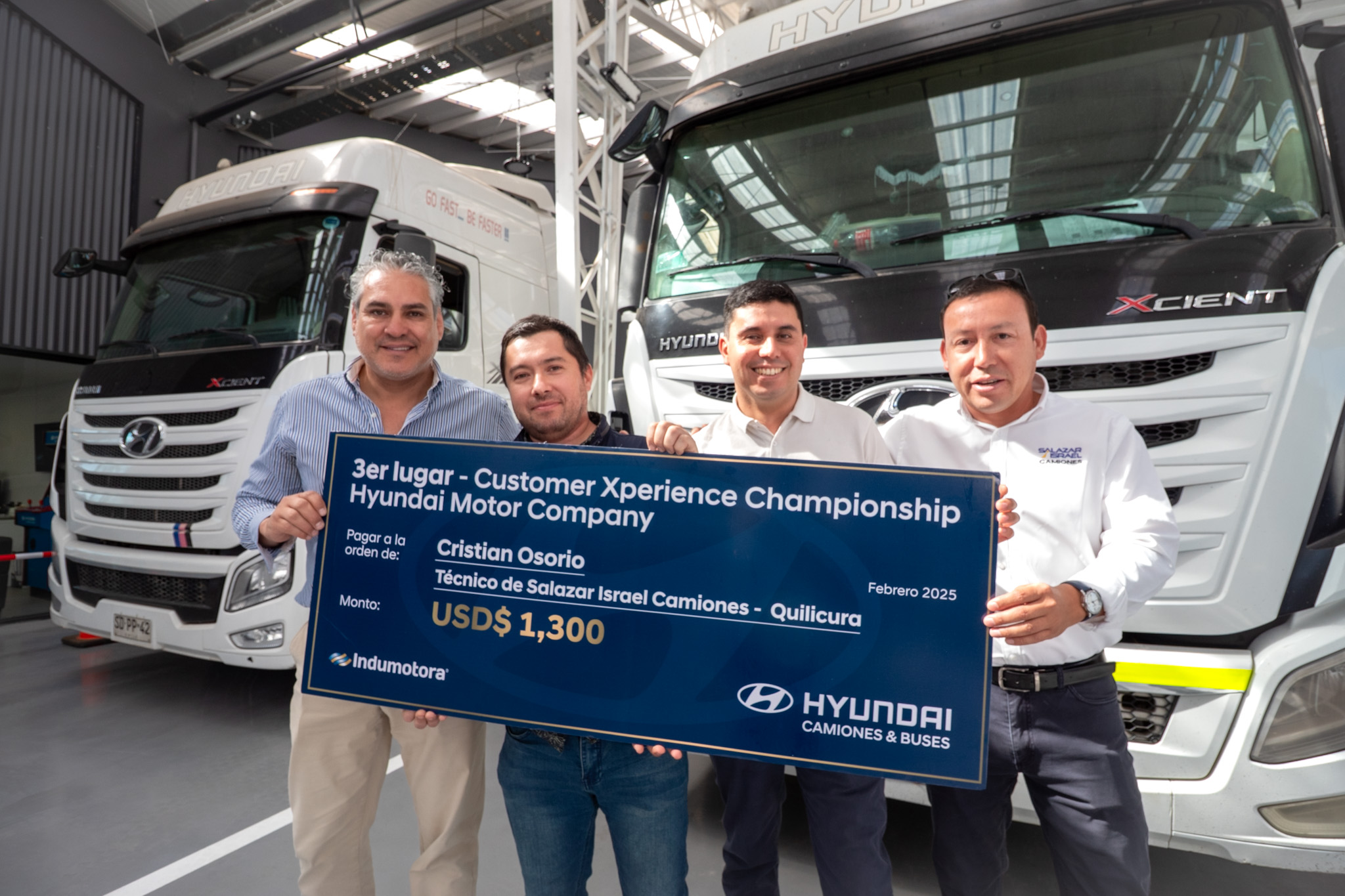TÉCNICO HYUNDAI CAMIONES & BUSES CHILE LOGRA TERCER LUGAR DEL CAMPEONATO MUNDIAL DE CXC
